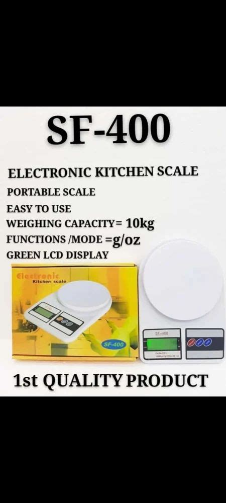 Kitchen Scale Sf 400 10 Kg At ₹ 120piece In Madurai Id 2855824781788