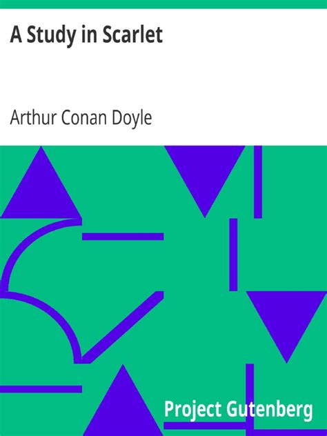 A Study In Scarlet Arthur Conan Doyle Download Free Pdf A Study