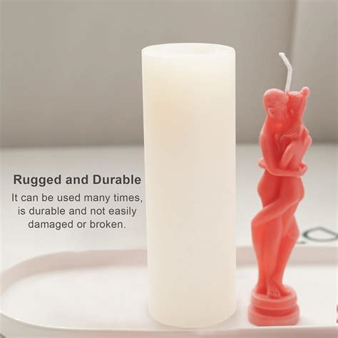 Molde de vela cilíndrica molde de silicona para hacer velas molde de velas con forma de abrazo