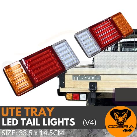 Cobra 4x4 V4 Led Tail Lights For Ute Tray Ip5 Waterproof 335 X 145cm