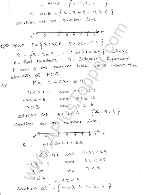 Linear Inequations Class 10 Icse Ml Aggarwal A Plus Topper