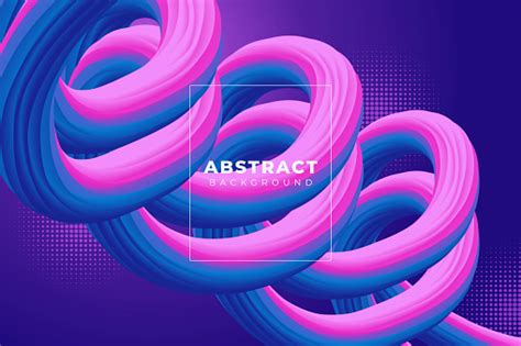 추상 물결 모양의 유체 배경 소프트 그라데이션 핑크와 블루 0명에 대한 스톡 벡터 아트 및 기타 이미지 0명 3차원 형태 곡선 Istock