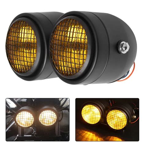 Motorcycle Twin Headlight Double Dual Lamp Street Fighter Naked