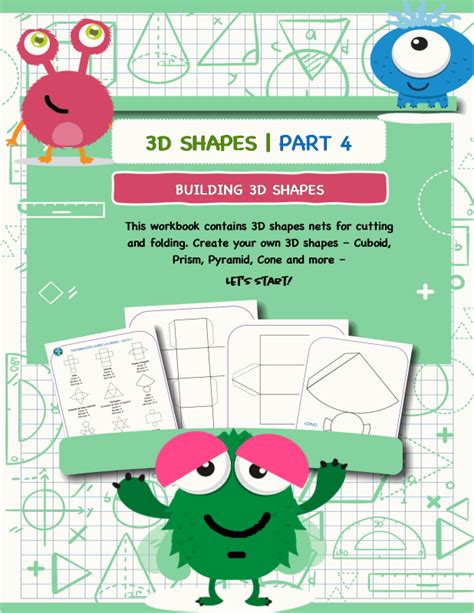 Second Grade Workbooks Identifying 3d Shapes Math Center