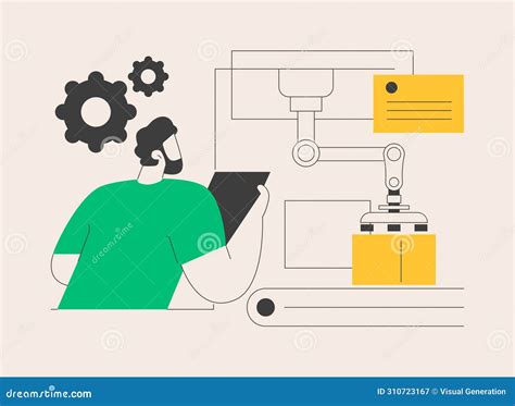 Remotely Operated Robots Abstract Concept Vector Illustration Stock Vector Illustration Of