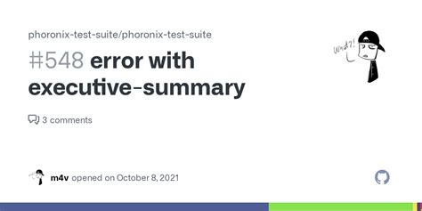 Error With Executive Summary · Issue 548 · Phoronix Test Suite