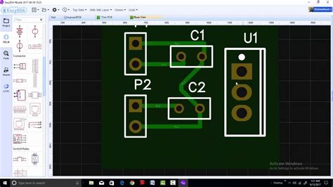 Easyeda Desktop Application For Pcb Designing Youtube