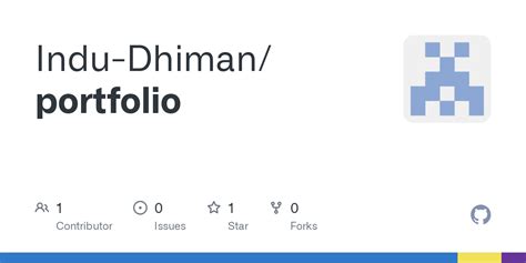 Github Indu Dhimanportfolio