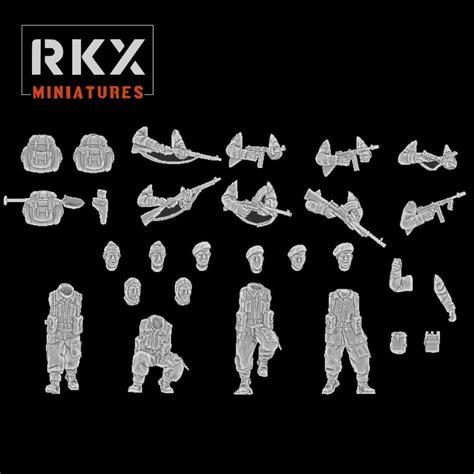 British Commando Multi Part Kit By Rkxminiatures Wargaming3d