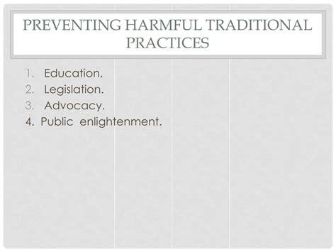 PPT - Harmful Traditional Practices PowerPoint Presentation, free download - ID:6115256