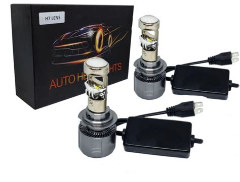 LED линза H7 mini 80W ближний свет свето-теневая граница супер яркие ...