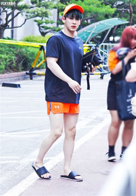 Monsta X Wonho Spotted Wearing Booty Shorts Koreaboo