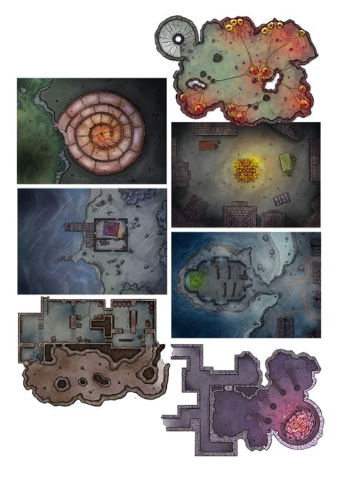 TftWE Custom Battlemaps Dungeon Masters Guild DriveThruRPG
