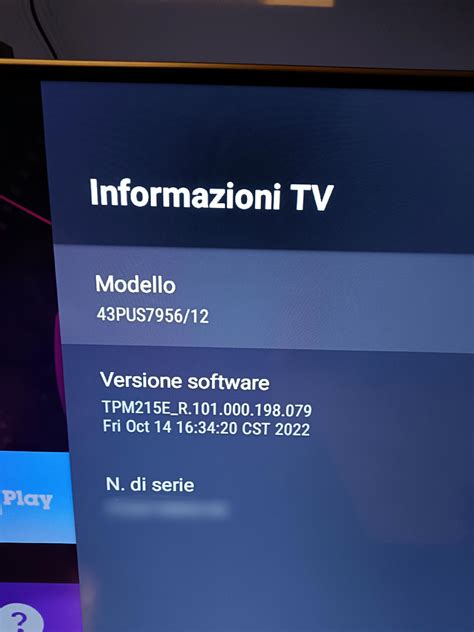 Tv Update Issue 43pus795612 Rphilips