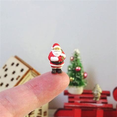 Miniature Santa Claus In 112 Scale Dollhouse Santa Mini Santa Tiny