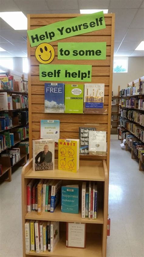 Self Help Library Display School Library Book Displays Library Book