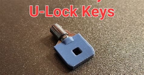 Kryptonite U Lock Matching Key Cover And Ring By Gabgra11 Download Free Stl Model