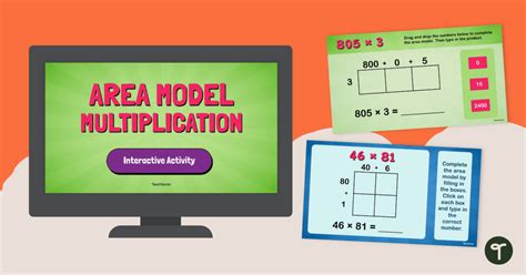 Area Model Multiplication Interactive Activity Teach Starter