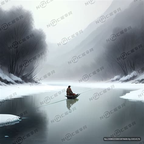 AI创作图独钓寒江雪nipic 昵图网
