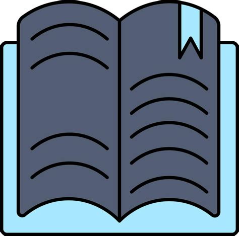 Open Book Icon In Blue Color 24193495 Vector Art At Vecteezy