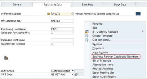 item master data creating new item codes service and pdi guru