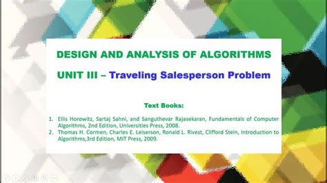 Design And Analysis Of Algorithms Dynamic Programming Traveling Salesperson Problem Part 2
