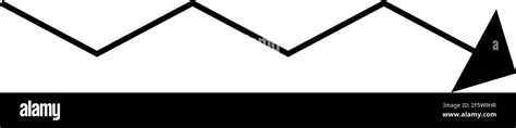 Fluctuating Arrow Curvy Zig Zag Criss Cross Arrow Shape Element