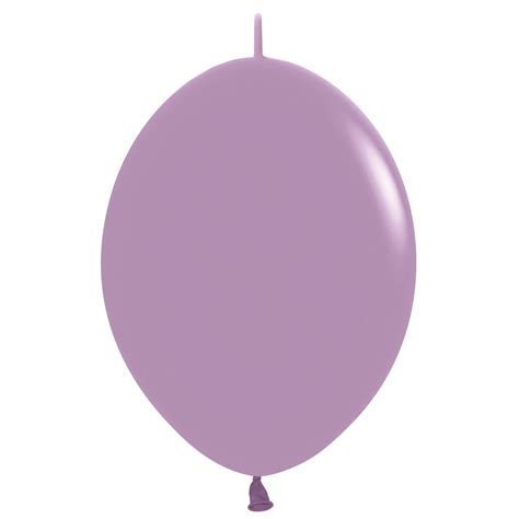 6 Inch Sempertex Link O Loon Pastel Dusk Lavender Latex Balloons 54711