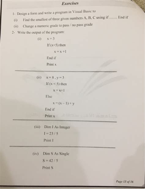 Solved Exercises 1 Design A Form And Write A Program In