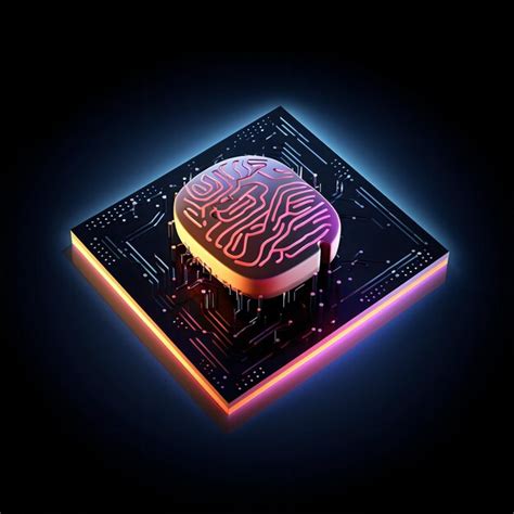 Premium AI Image Artificial Intelligence Chip With Brain Created With Generative AI
