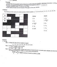 Answered Complete The Cross Quantile Puzzle By Finding The Specified Measures Of Position Use
