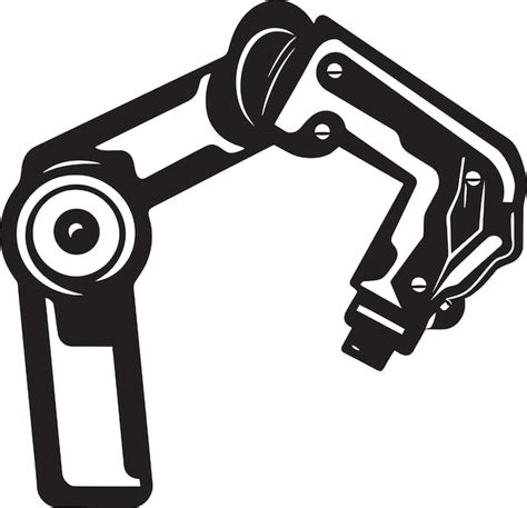 High Resolution Vector Illustration Of A Robotic Arm With Complex Joint