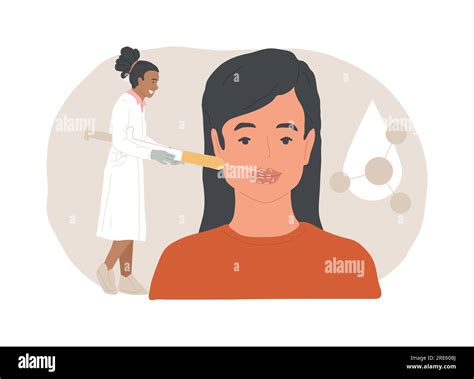 Lip Injections Isolated Concept Vector Illustration Filler Cosmetic