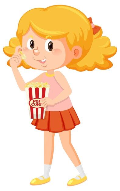 Vectores E Ilustraciones De Ninos Comiendo Palomitas Para Descargar Gratis Freepik