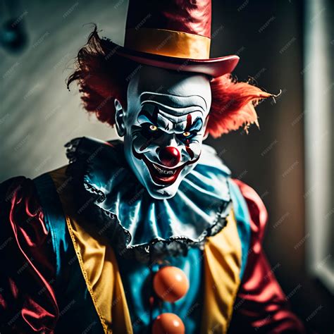 Premium Ai Image Devil Clown In Cinematic Style
