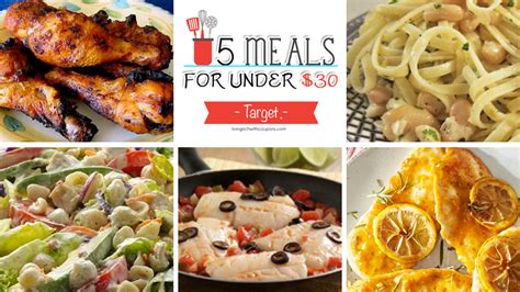 5 Meals For Under 30 At Target Week Ending 8115 Living Rich With