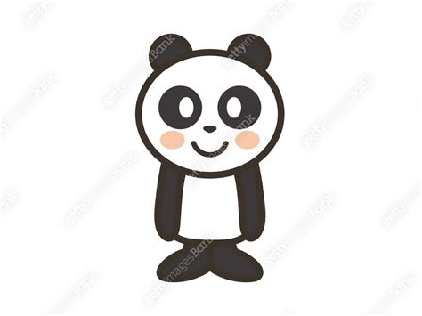 Illustration Of A Cute Panda Smiling And Facing Forward 이미지 2189540326