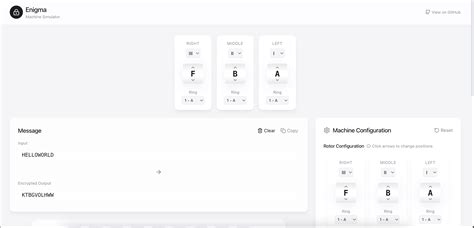 Github Karinadelchevaenigma Simulator A Fullstack Enigma Machine