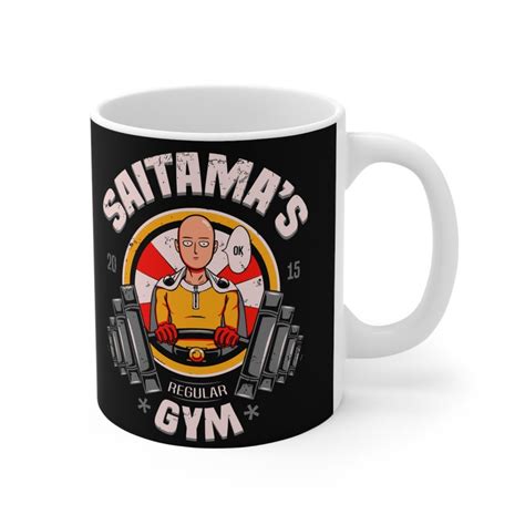 Saitama One Punch Gym Coffee Mug 11oz Etsy