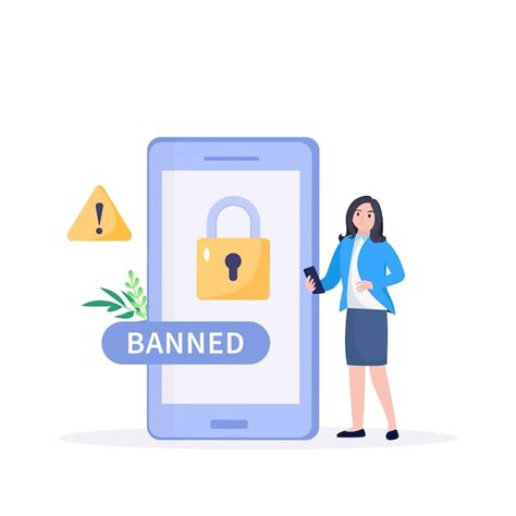 Premium Vector Internet Blocking Symbolic Composition With User