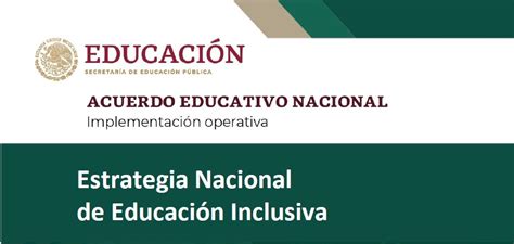 Estrategia Nacional De Educación Inclusiva