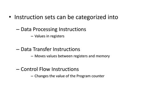 Arm Instruction Set Ppt