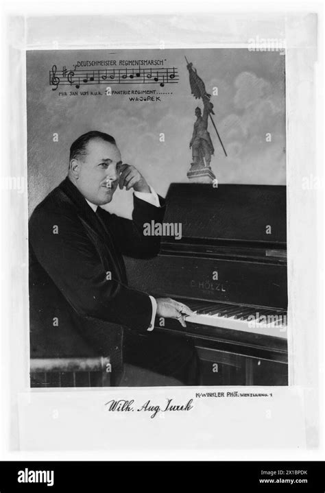 Wilhelm August Jurek At Piano Composite Photograph 19200101 Pd14081