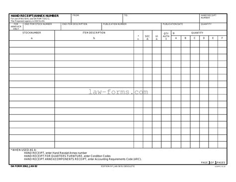Free Da Template Legal Forms