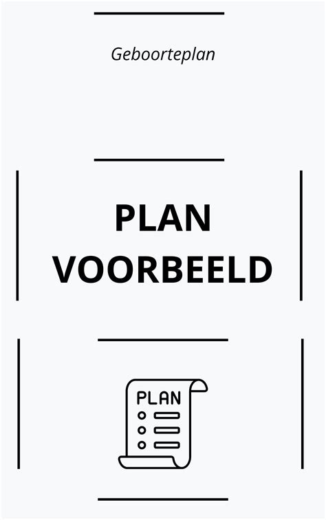 Geboorteplan Voorbeeld