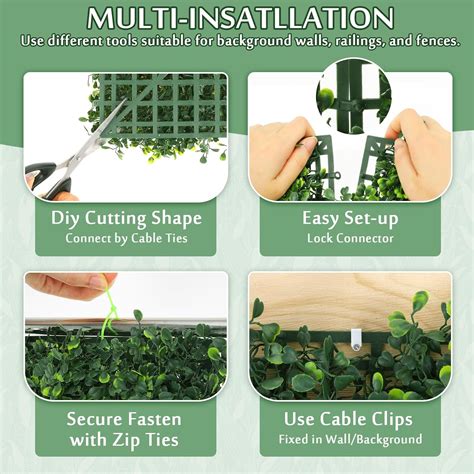 Duerer Artificial Grass Wall Panels 8 Pack 10 X India Ubuy