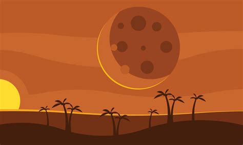 Mars Planet Landscape Background 15634887 Vector Art At Vecteezy
