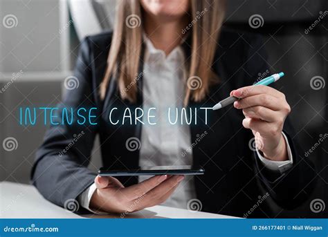 Text Showing Inspiration Intense Care Unit. Business Approach a Unit in ...