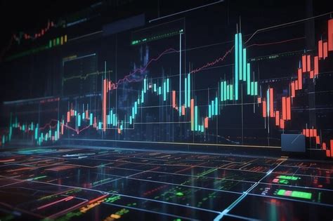 Premium Photo 3d Illustration Of Stock Trading Chart Business Concept