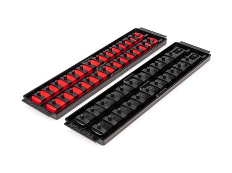 1 4 Inch Drive Socket Rail And Tray Set 50 Tool Tekton Usa